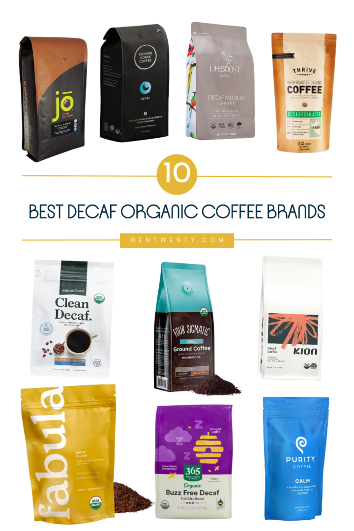The Top 10 Delicious, Best Decaf Organic Coffee Brands 2024 - GenTwenty