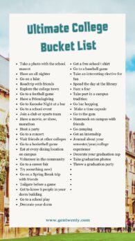 The Ultimate College Bucket List - What To Do Before You Graduate ...