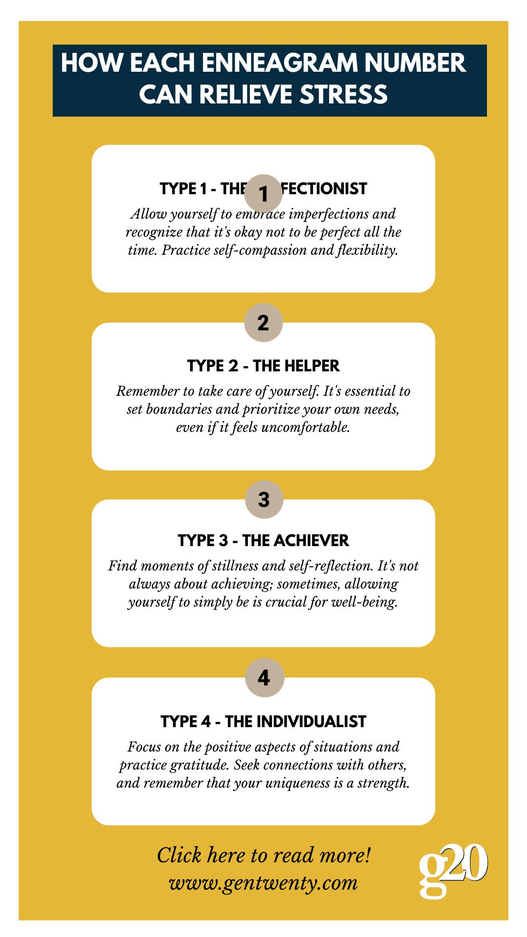 How You Can Stress Less By Learning Your Enneagram Number - GenTwenty