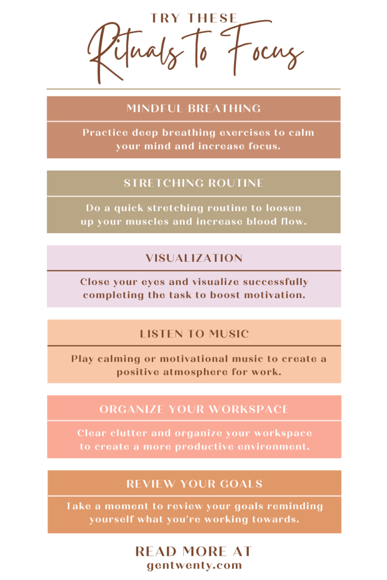 4 Places To Add Rituals In Your Day (Plus Examples!) - GenTwenty