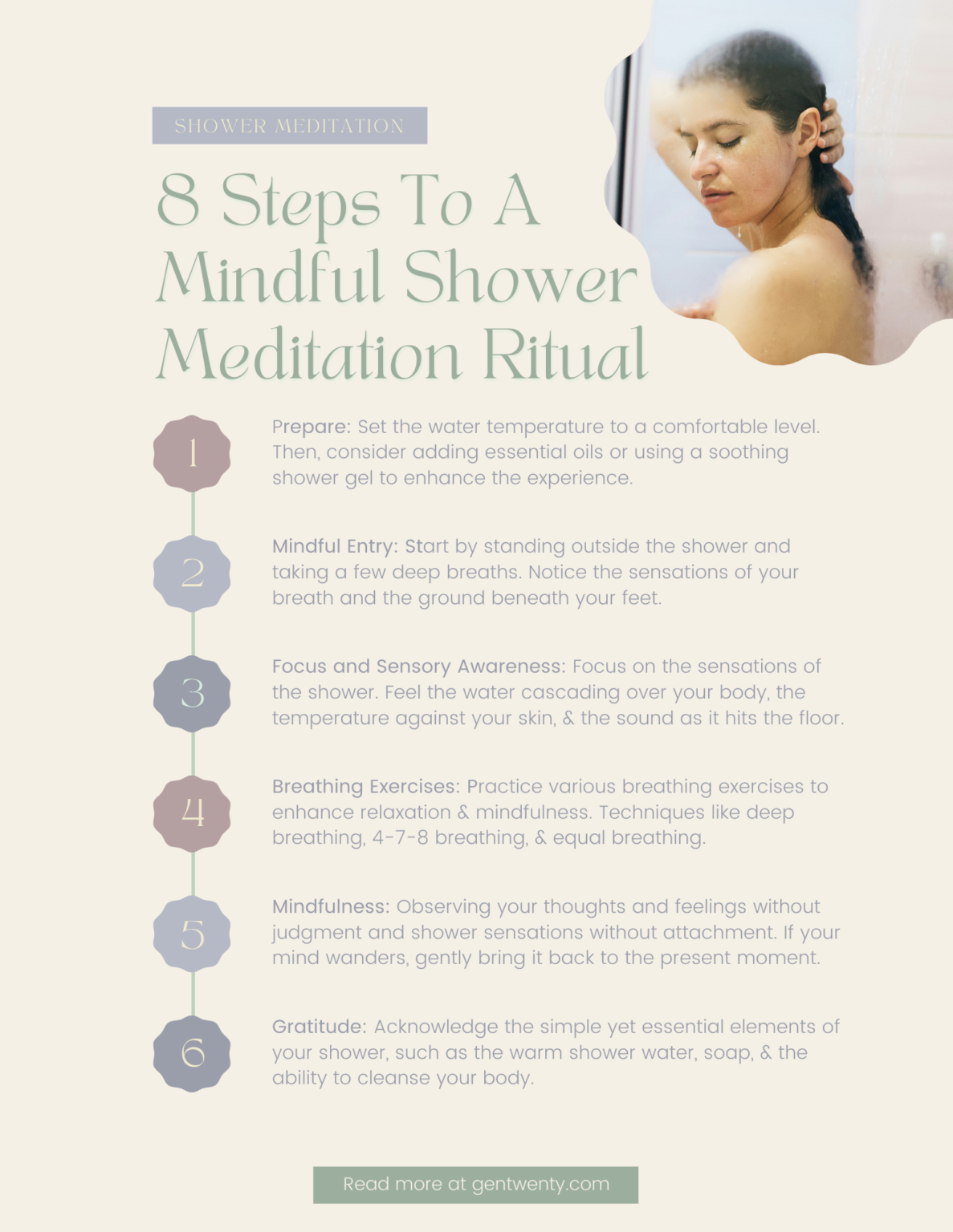 How To Complete a Mindful Shower Meditation Ritual - GenTwenty