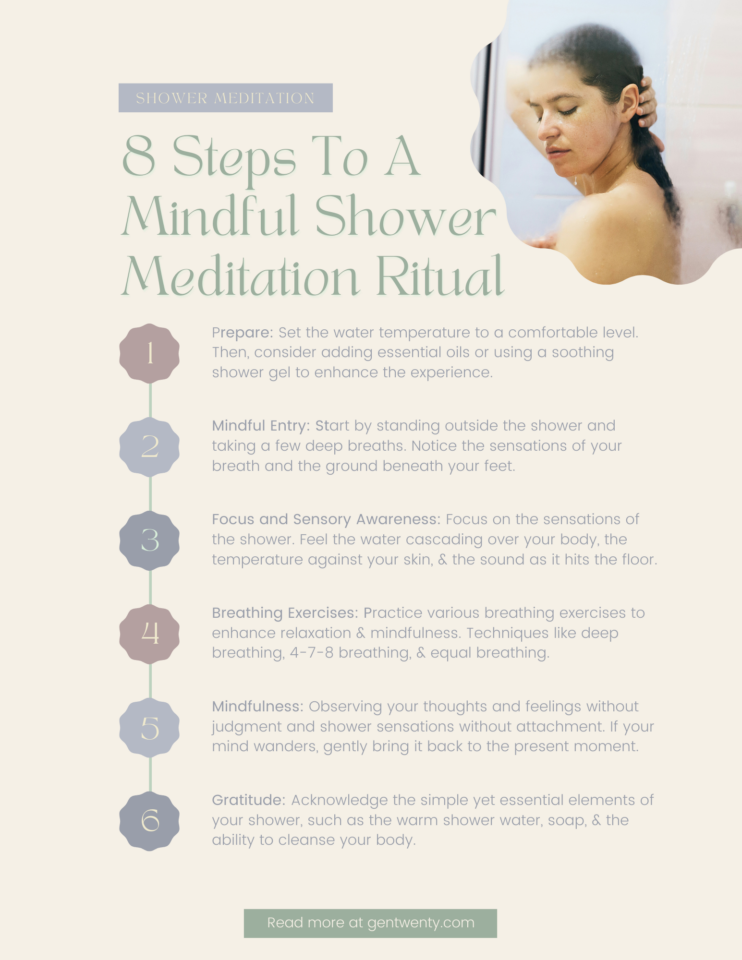 How To Complete a Mindful Shower Meditation Ritual - GenTwenty