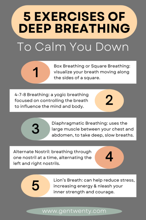 5 Deep Breathing Exercises To Calm You Down - GenTwenty