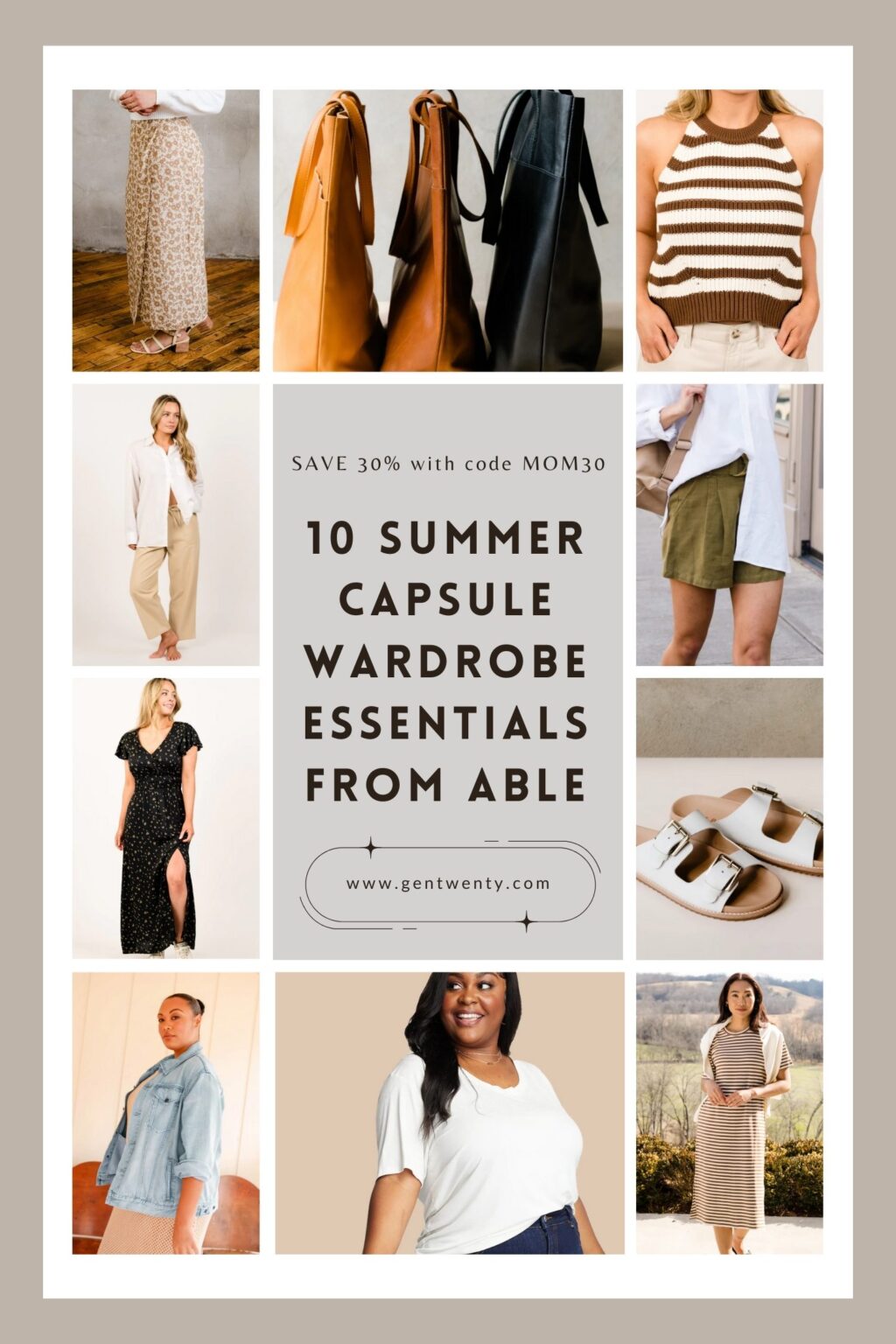 10 Summer Capsule Wardrobe Essentials From Able - GenTwenty