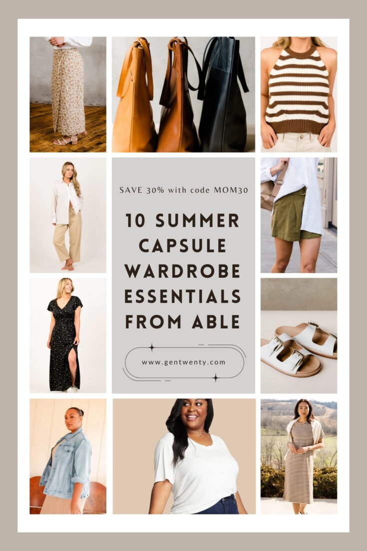 10 Summer Capsule Wardrobe Essentials From Able - GenTwenty