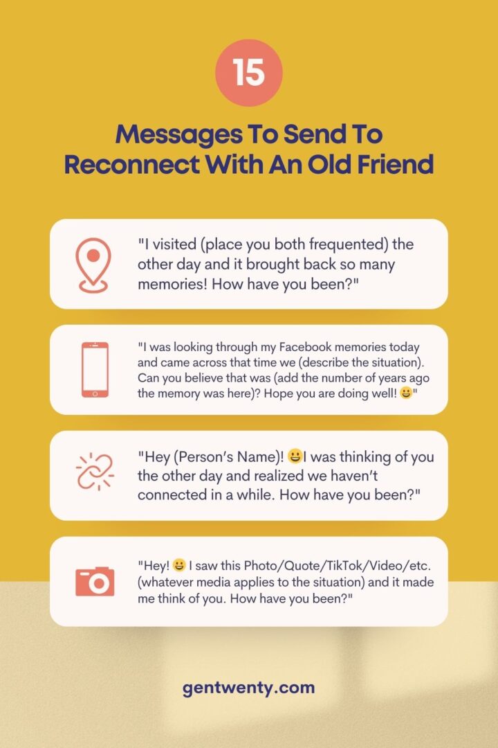 15 Messages To Send To Reconnect With An Old Friend - GenTwenty