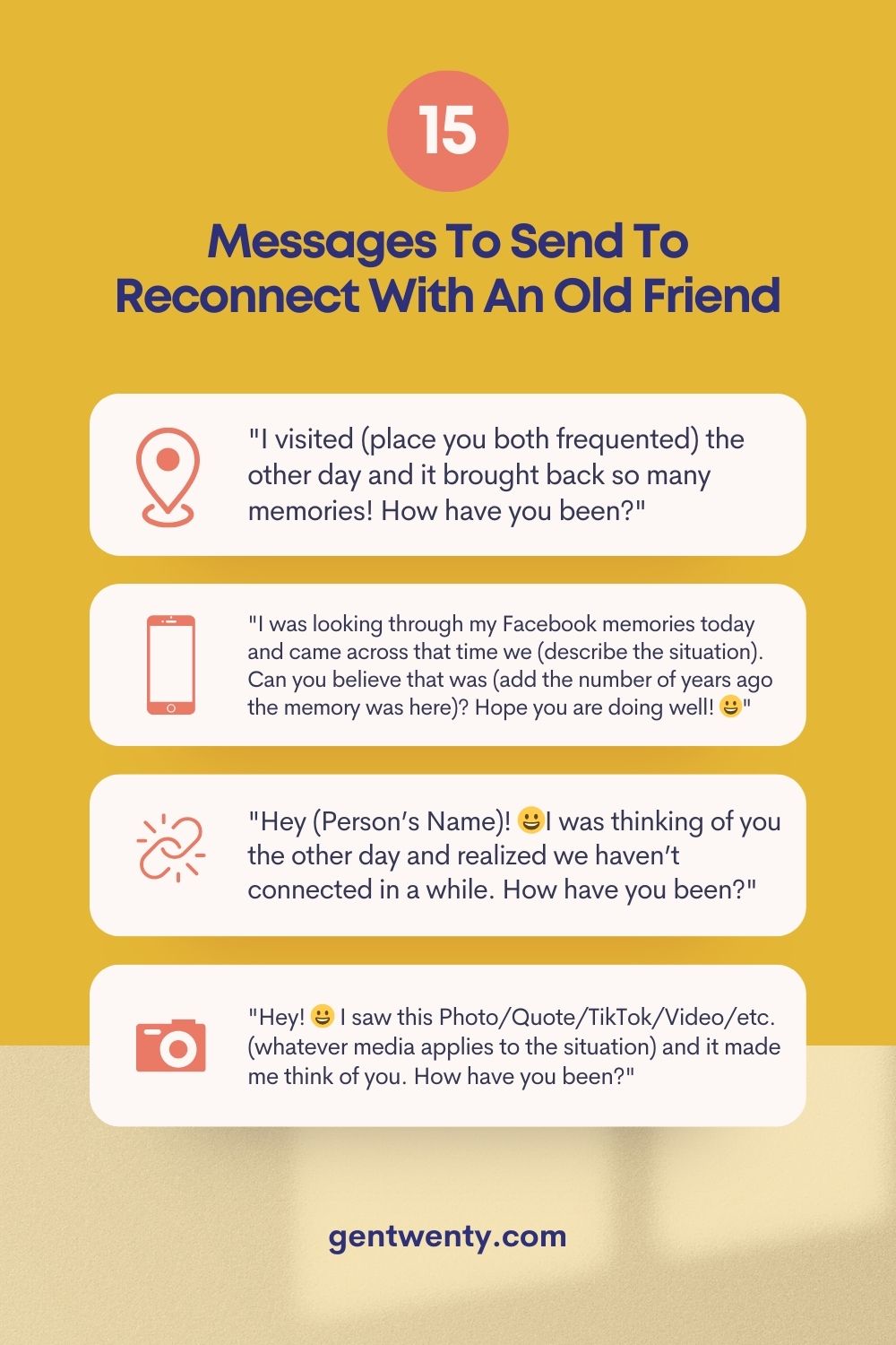 15 Messages To Send To Reconnect With An Old Friend - GenTwenty