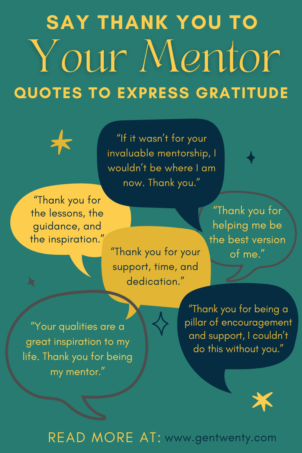 75 Thank You Mentor Quotes To Express Gratitude - GenTwenty