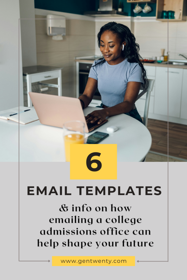 6 Templates To Email A College Admissions Office - GenTwenty