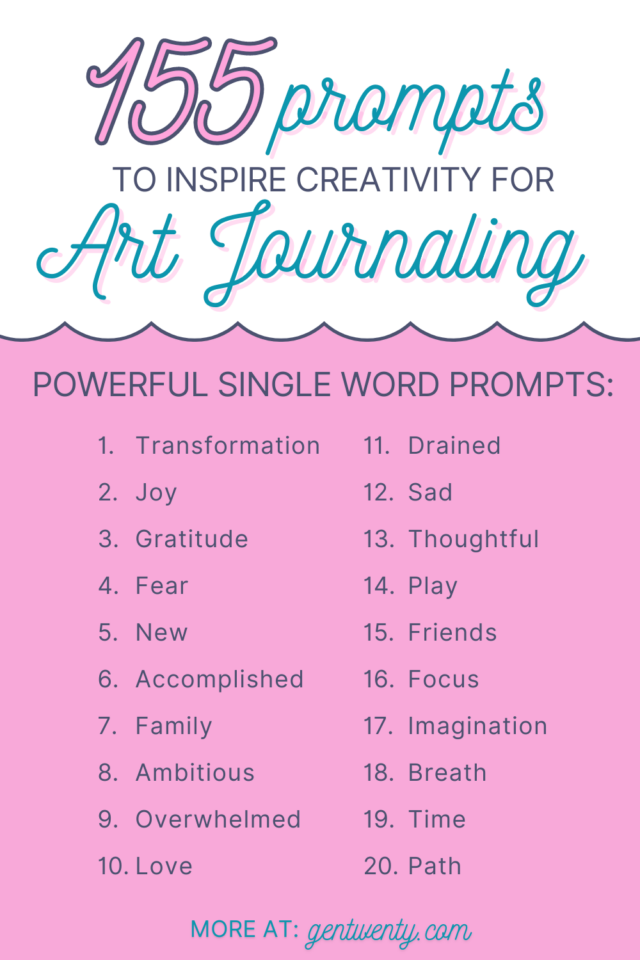 155 Art Journal Prompts To Boost Your Creativity - GenTwenty