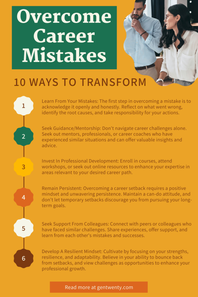 10 Ways To Overcome Career Mistakes In Your 20s - GenTwenty