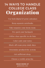 14 Best Ways To Organize For College Classes - GenTwenty