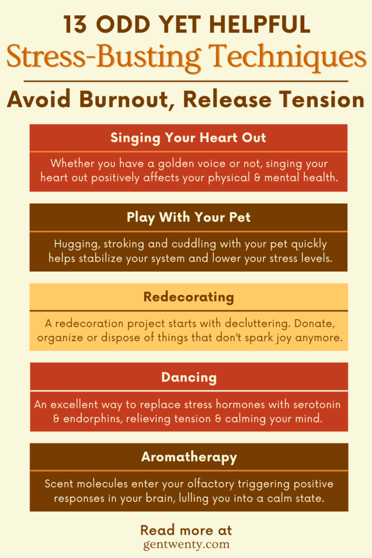 13 Unusual (But Effective) Stress-Busting Techniques - GenTwenty