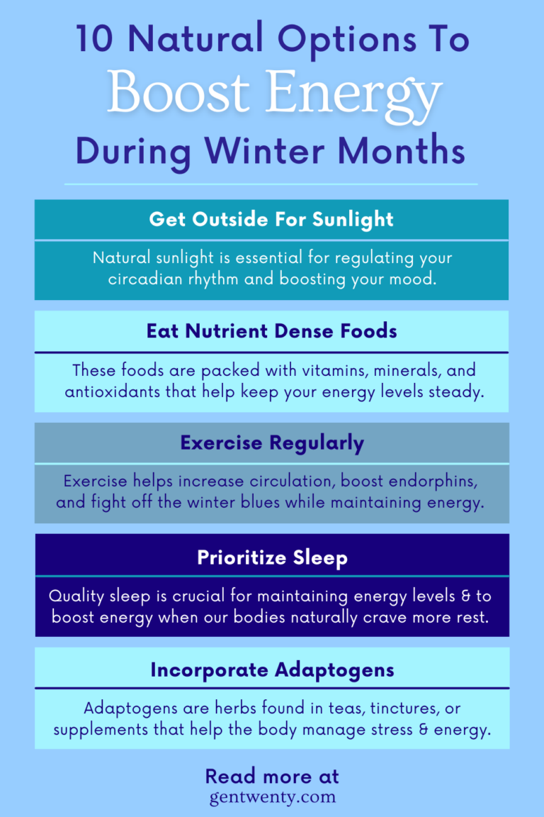 15 Natural Ways to Boost Energy in the Winter Months - GenTwenty