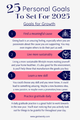 25 Goals To Set In 2025 - GenTwenty