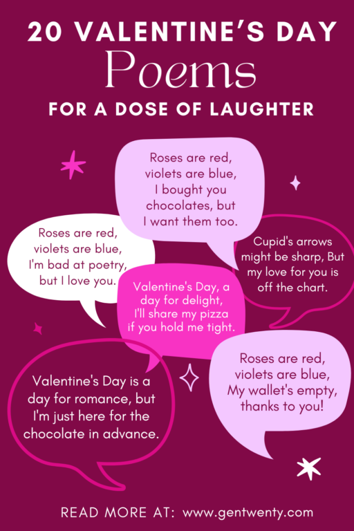20 Hilarious, Short and Funny Valentine's Day Poems - GenTwenty